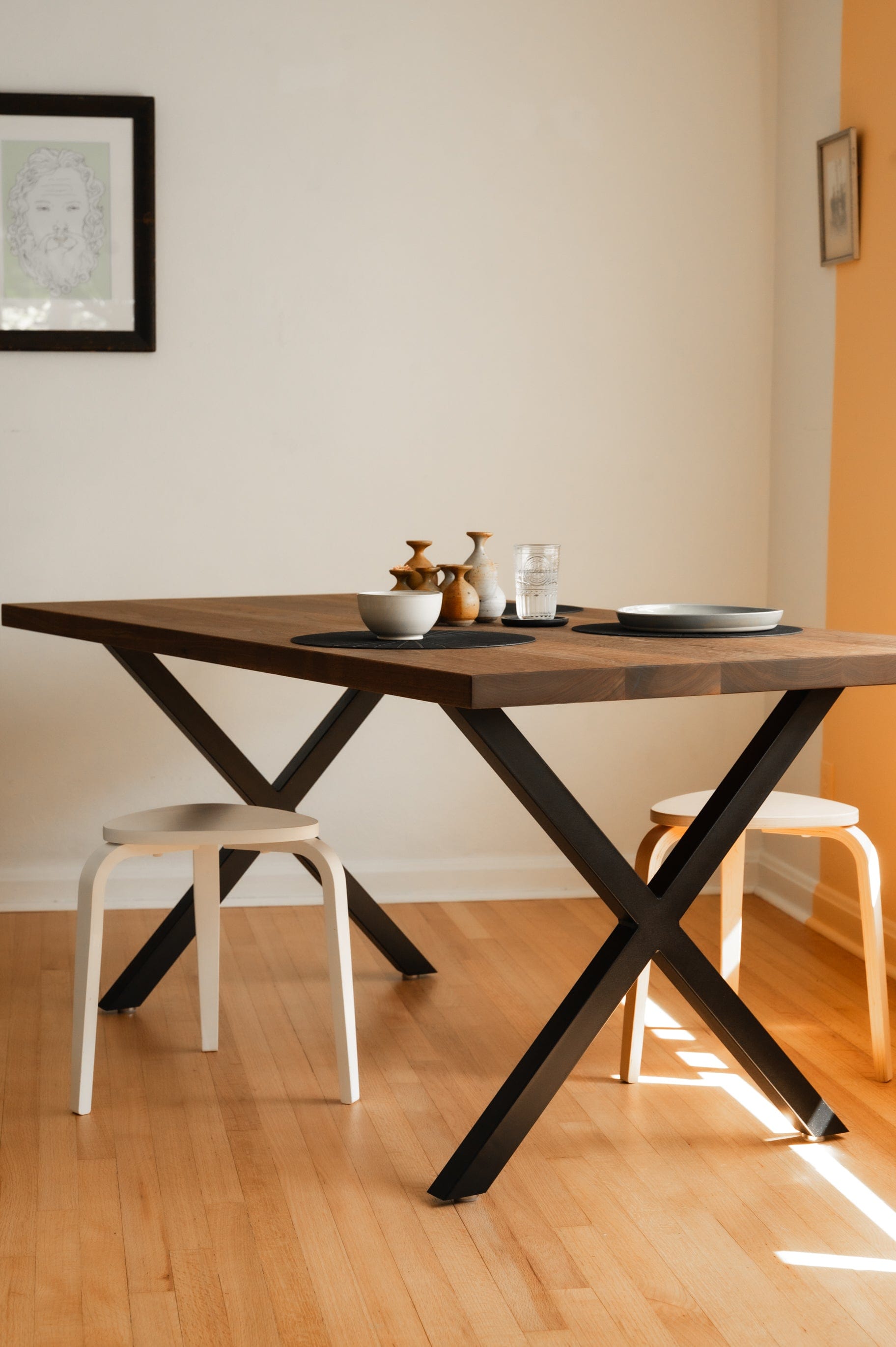 X Frame Table Base semi exact