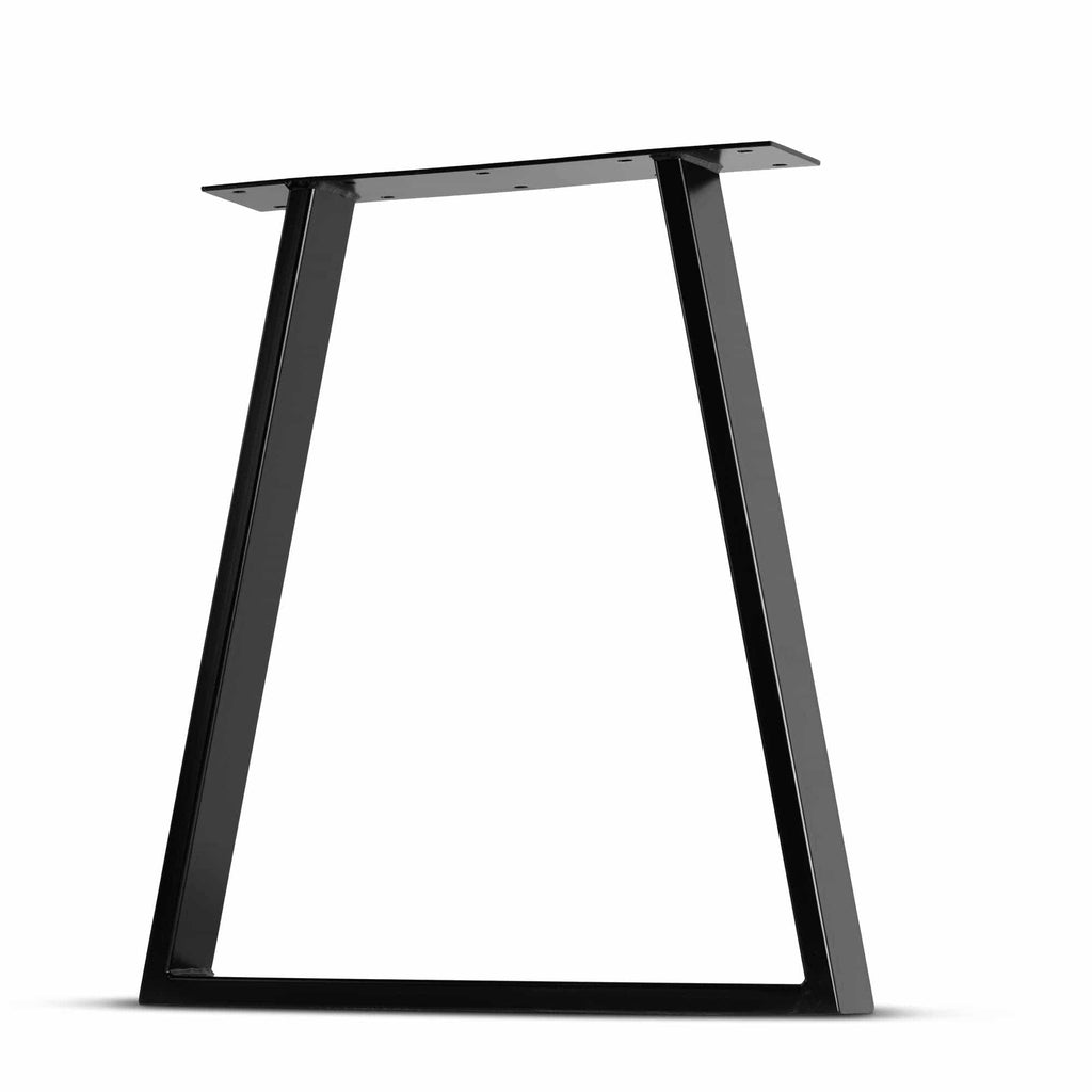 Trapezoid Tube Steel Table & Bench Leg - 3" x 1" Tube Steel - Textured ...